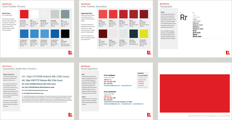 Attainia Style Guide – Scott Frisella